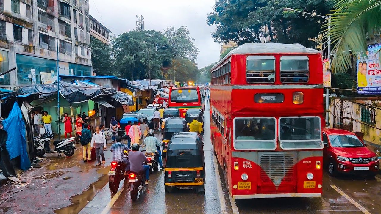 Double Decker BEST Bus Ride in Kurla Station Road || Mumbai Local Best ...