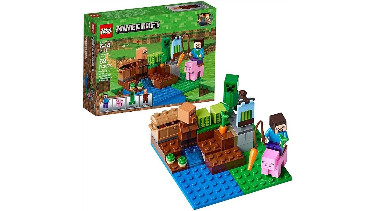 LEGO Minecraft The Melon Farm 21138 Building Kit (69 Piece) - YouTube