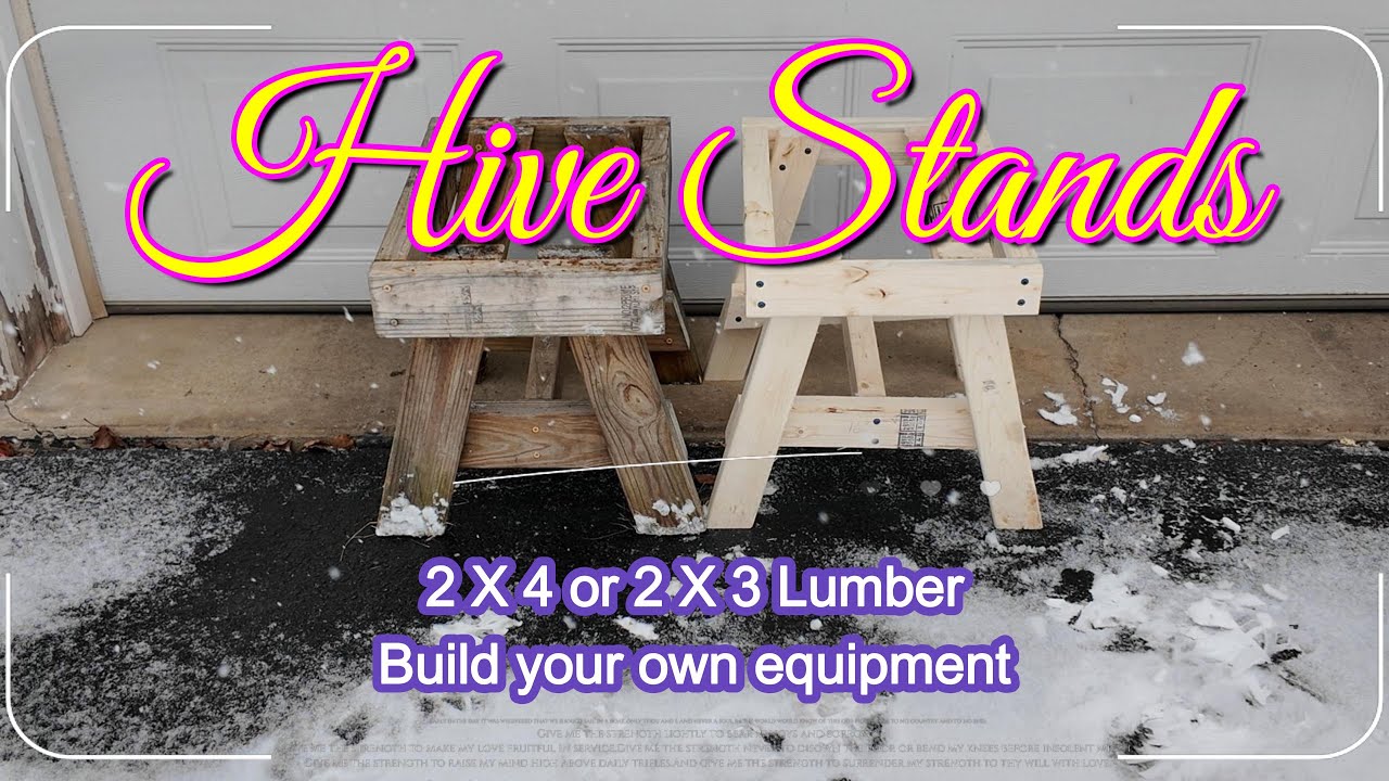 Hive Stands with 2X4 or 2X3 Lumber, Building your own Honey Bee ...