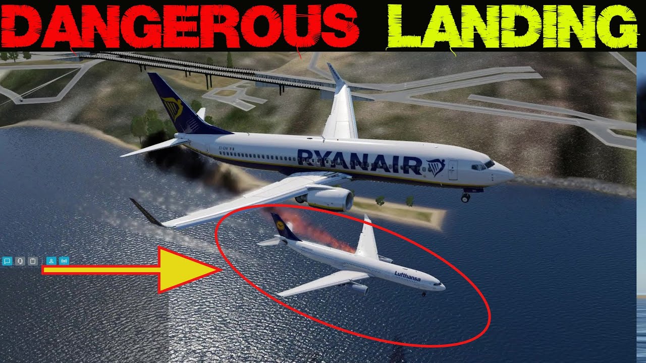 Plane Engine On Fire Landing at Dangerous Airport X Plane 12 Ep 7 - YouTube