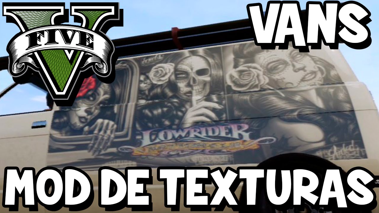 GTA V – Texturas DIFERENCIADAS da Vans MOD - YouTube