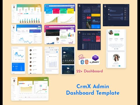 CRMx – Responsive Web Application Kit With Bootstrap Dashboard - YouTube