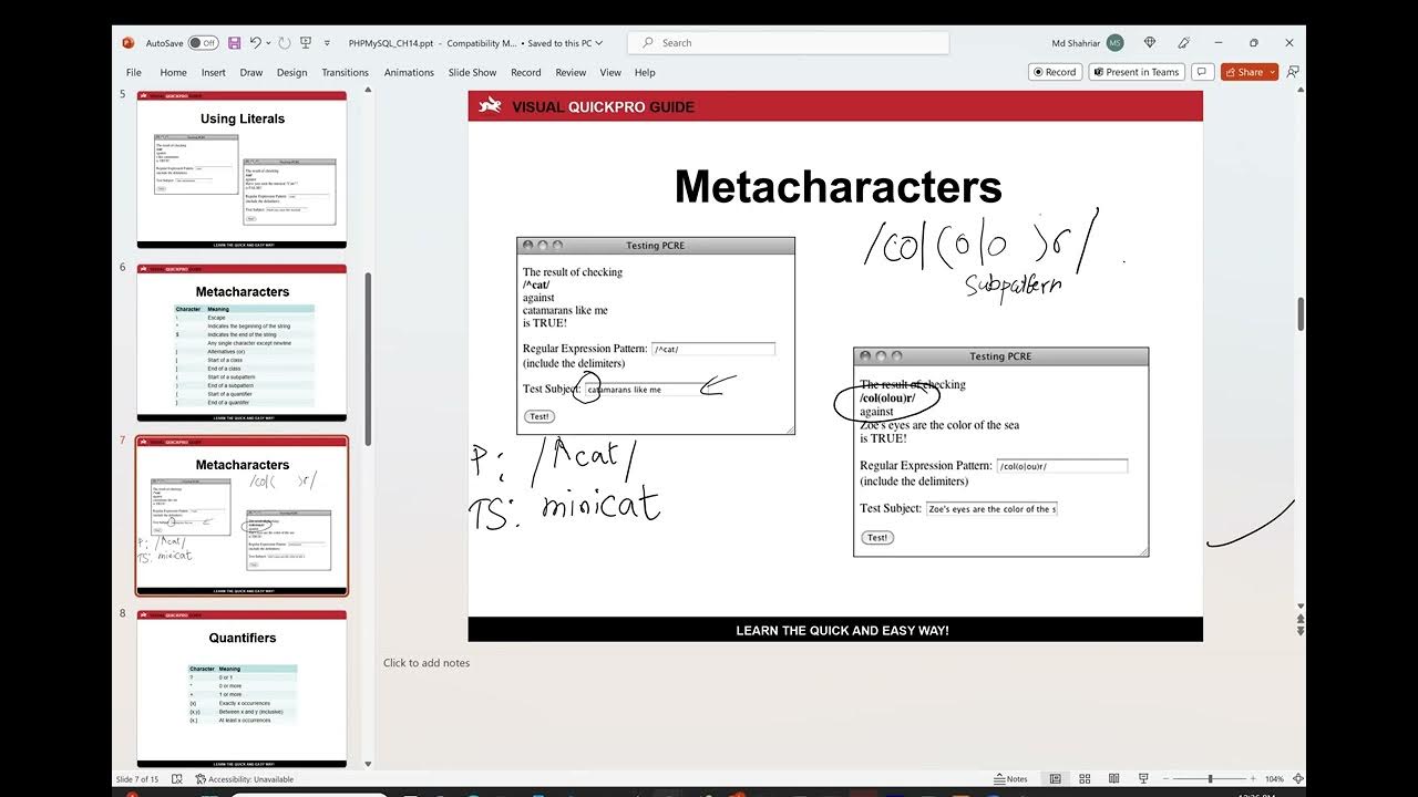 Web Programming with Php and mysql } Regular Expressions | ch14 - YouTube