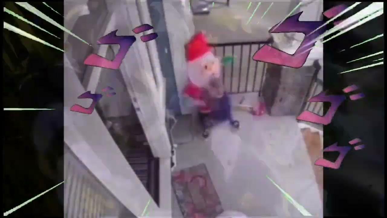 kid punching santa but with jojo effect - YouTube