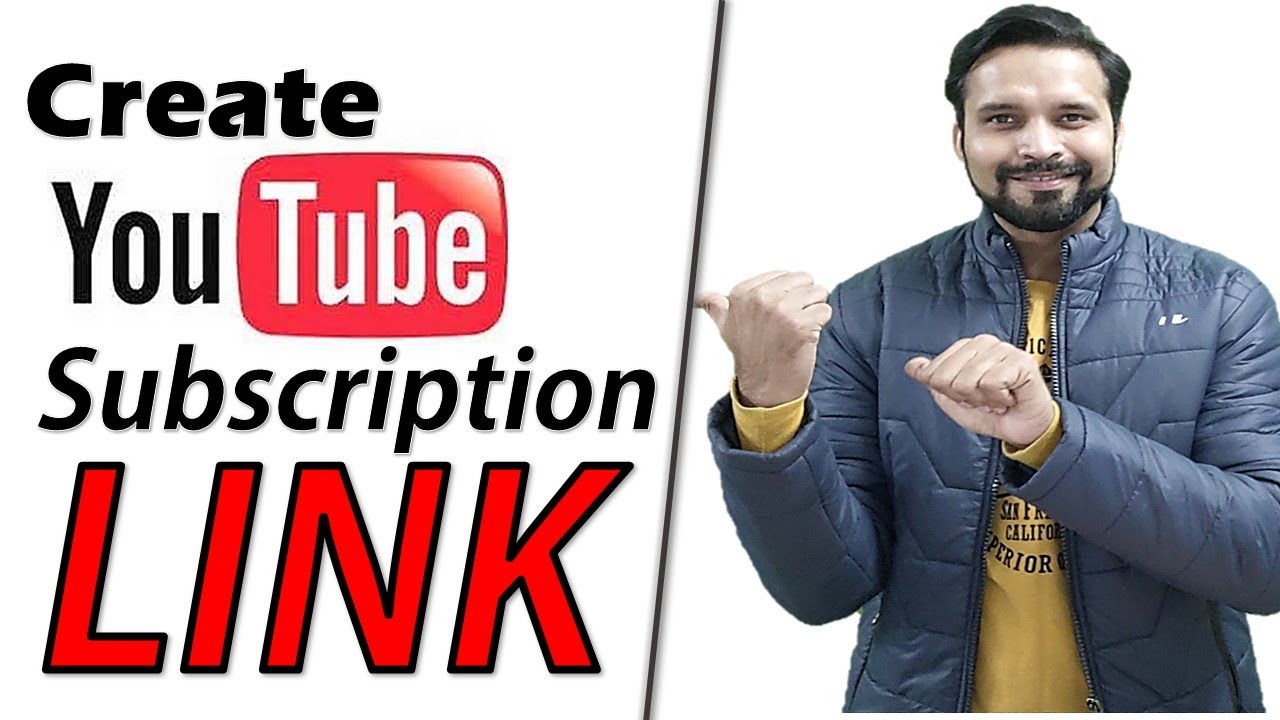 How to Create a Subscription Link for your Youtube Channel - YouTube