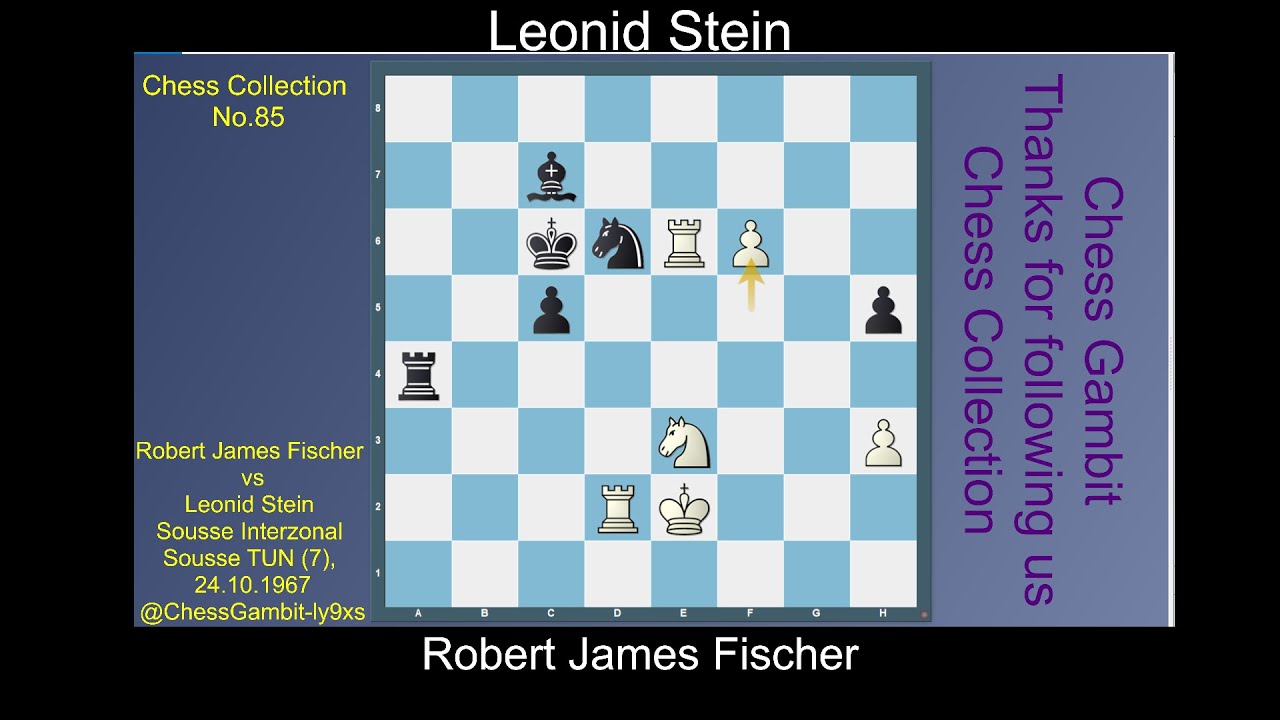 Robert James Fischer vs Leonid Stein #Chess Collection No 85 - YouTube