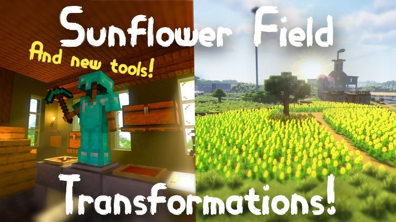 Sunflower Field Overhaul and New Tools! || Let's Play Minecraft - YouTube