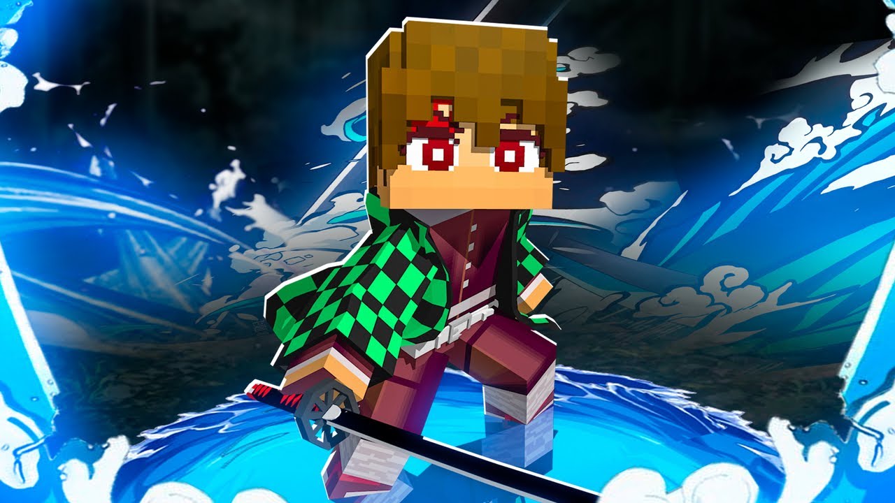 JOGANDO MINECRAFT MAS NO MODO HASHIRA! *kimetsu no yaiba* 04/10 - YouTube