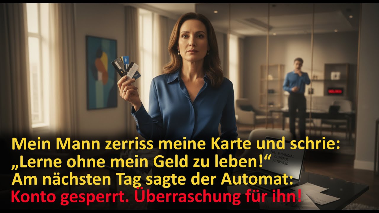 Mein Mann sperrte meine Kreditkarte ‚Lern ohne mein Geld zu leben ...