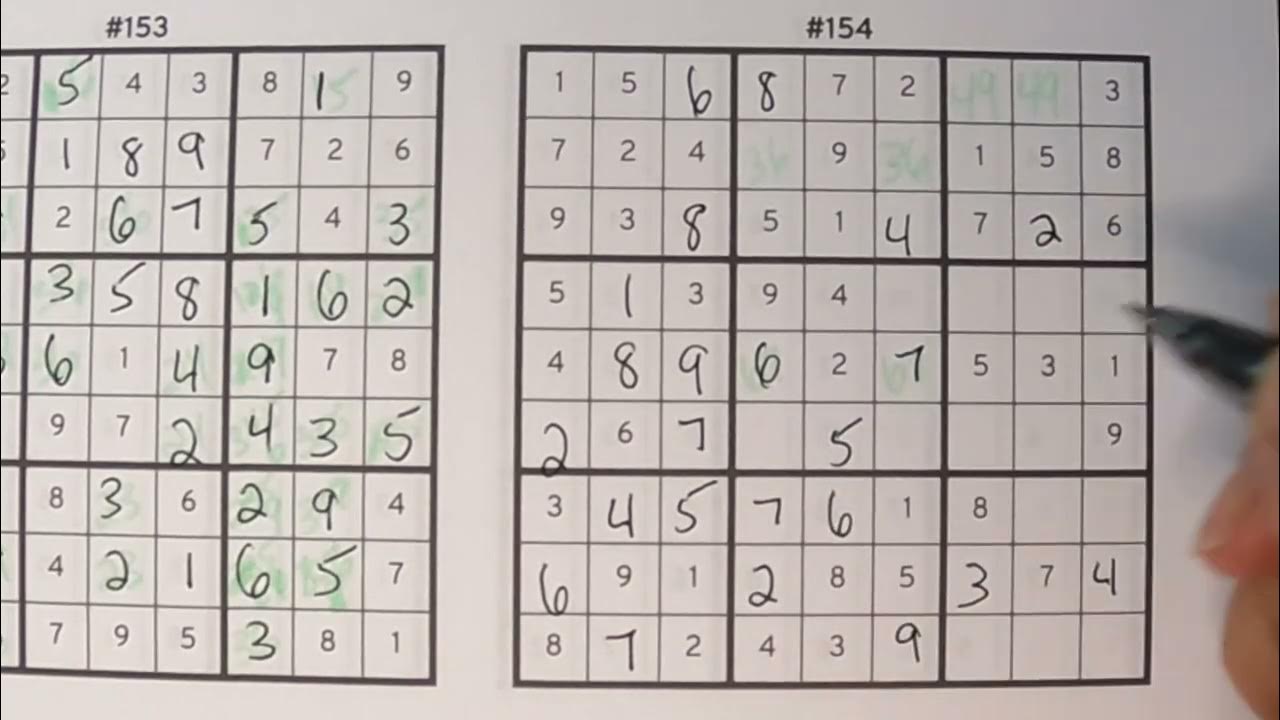 Let's Sudoku! Volume 2 Puzzle #154 - YouTube
