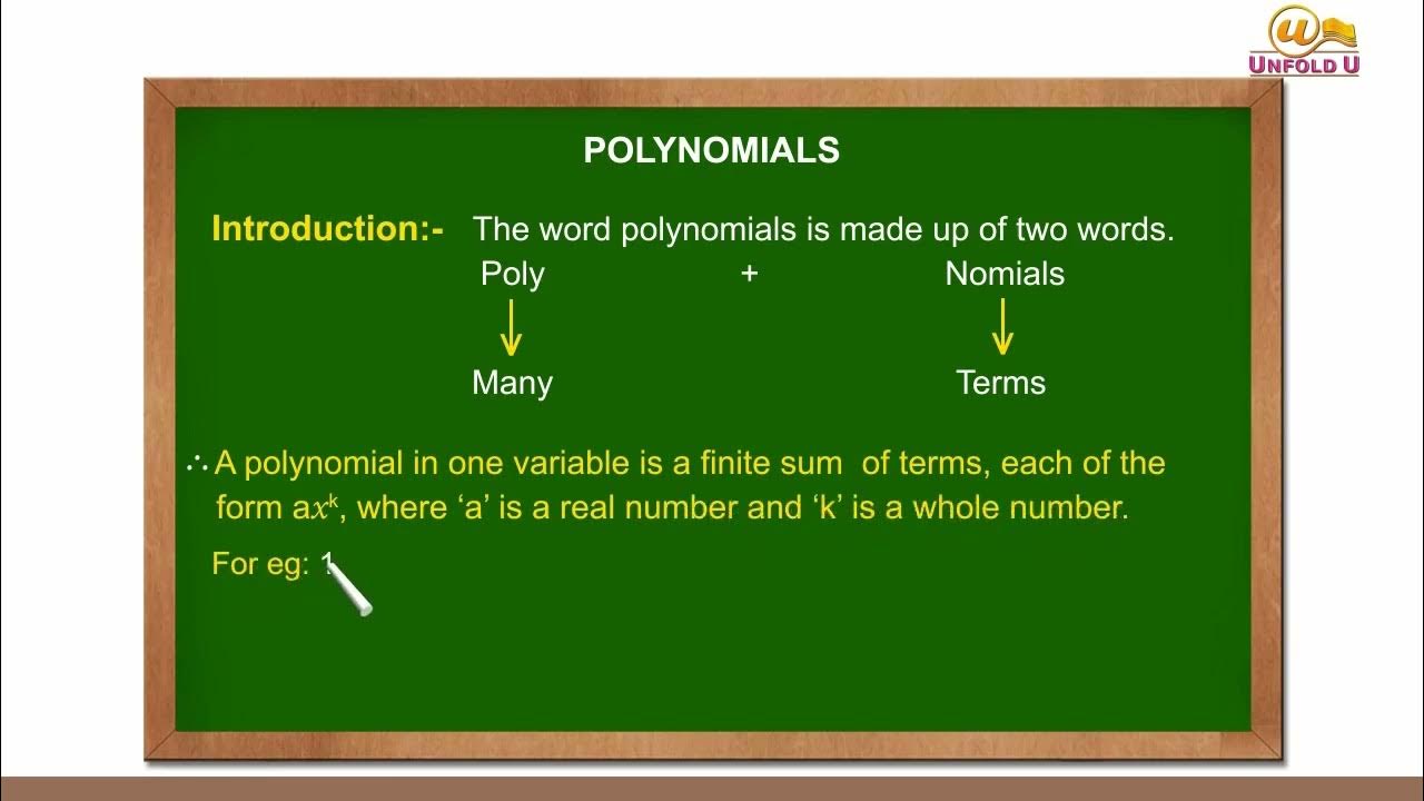 Ch 2 - Polynomials | Introduction to polynomials - YouTube
