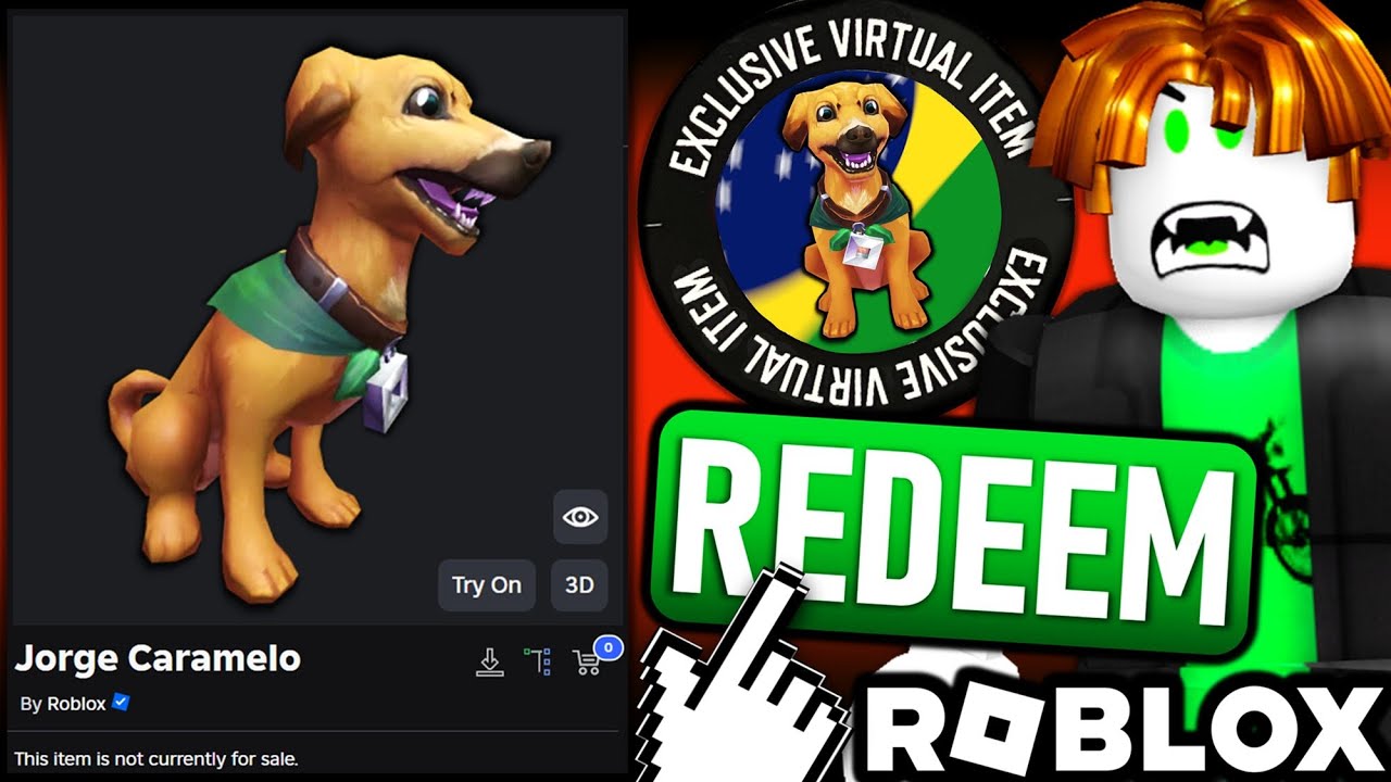 FREE ACCESSORY! HOW TO GET Jorge Caramelo Dog (ROBLOX gamescom 2025 ...