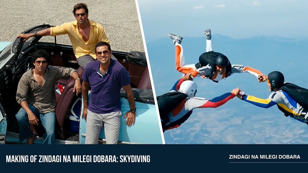 Making of ZNMD | Skydiving | Hrithik Roshan, Abhay Deol, Farhan Akhtar ...