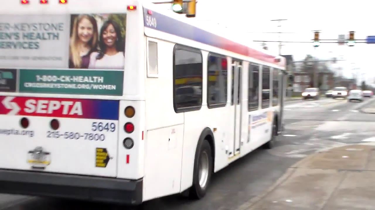 SEPTA BUS: NEW FLYER D40LF 5649 ON ROUTE: 117 PT2 - YouTube