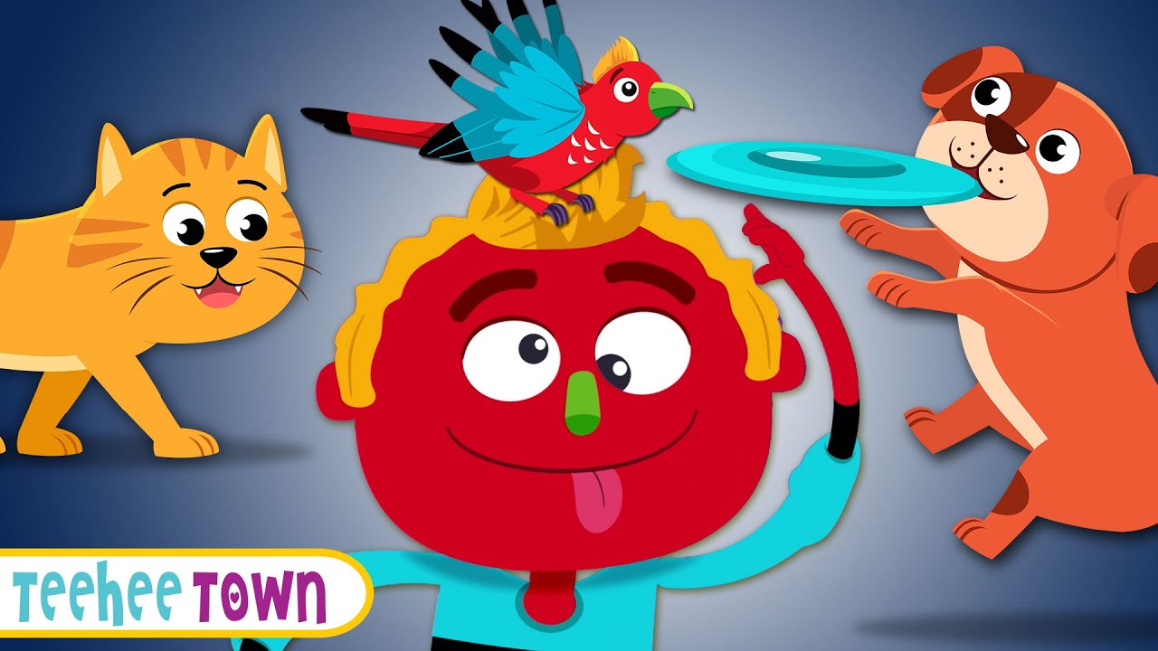 I Love Pets Song + Funny Nursery Rhymes For Kids By Teehee Town - YouTube