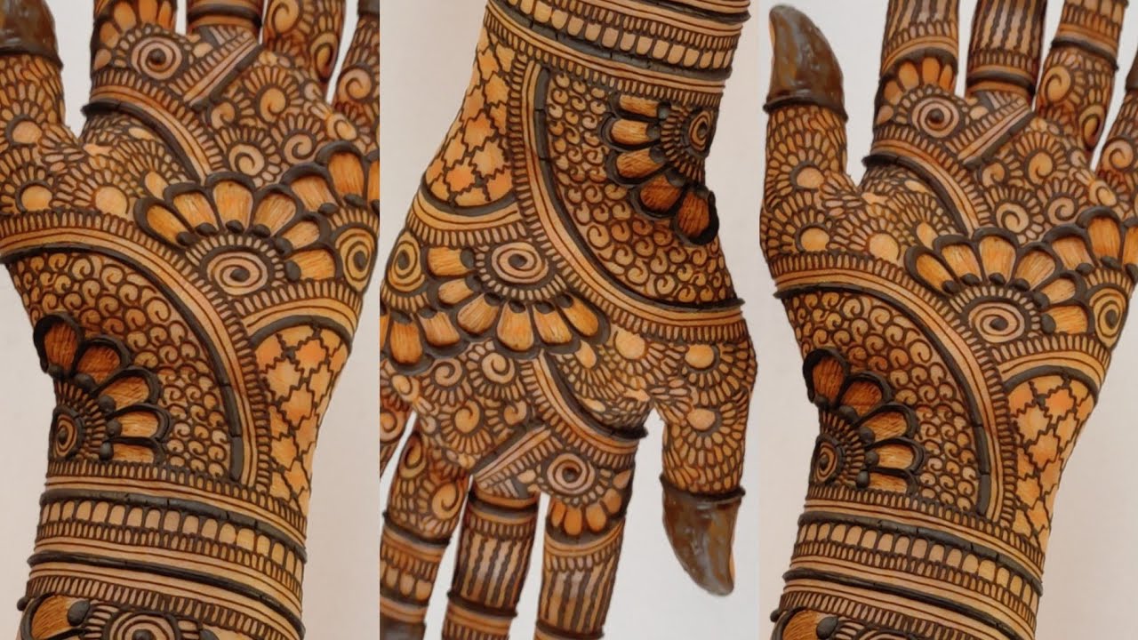 very easy mehndi designs full hand | mehandi ka design | mehndi design ...