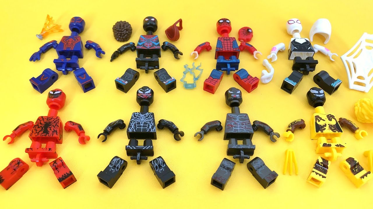 Lego VENOM VS Spiderman: Spider-Man 2099, Scream, Carnage, Gwen Stacy ...