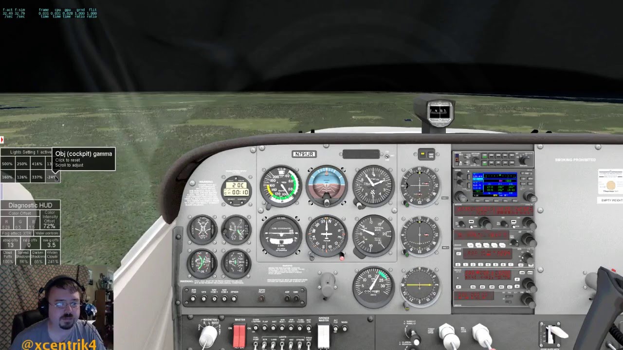 LiveStream02 - X-Plane 10 - X21 to KDAB - Round Trippin' - YouTube