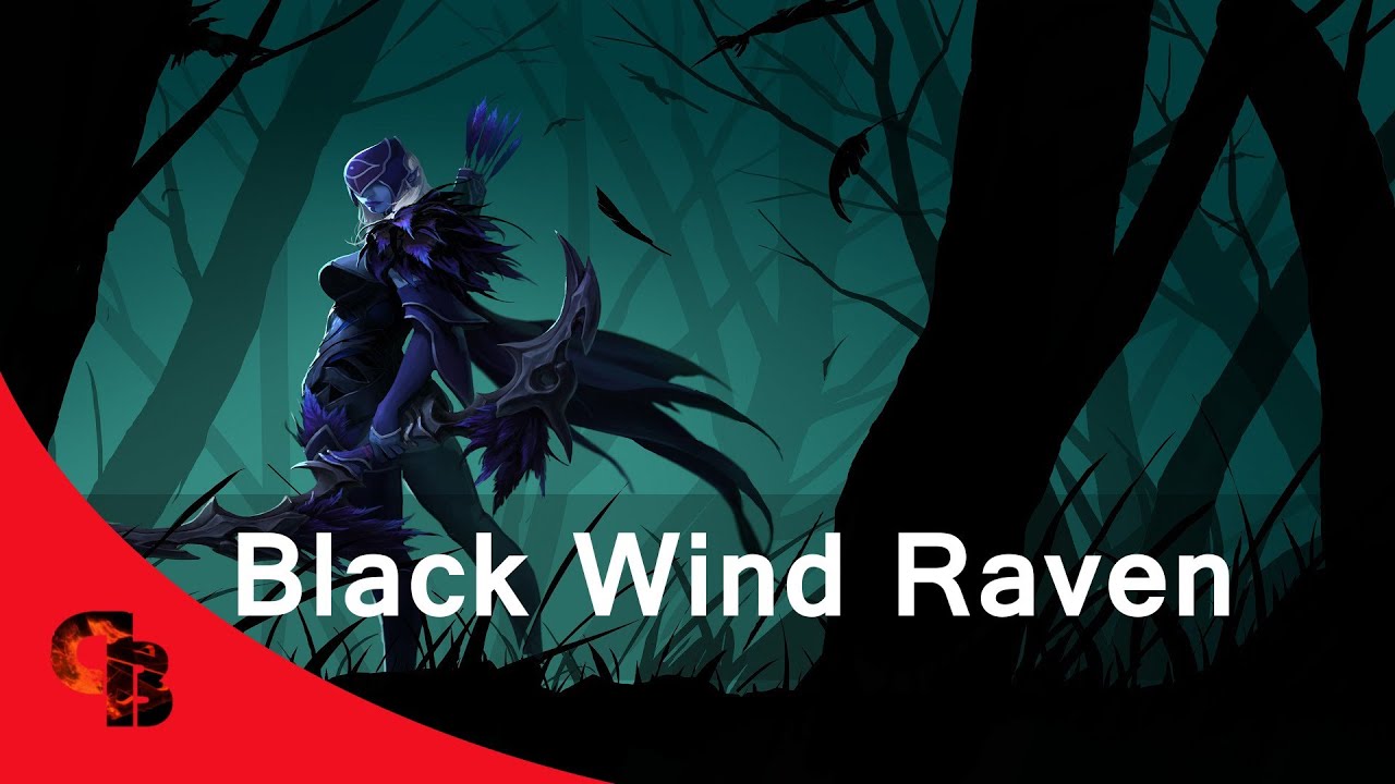 Dota 2: Store - Drow Ranger - Black Wind Raven - YouTube