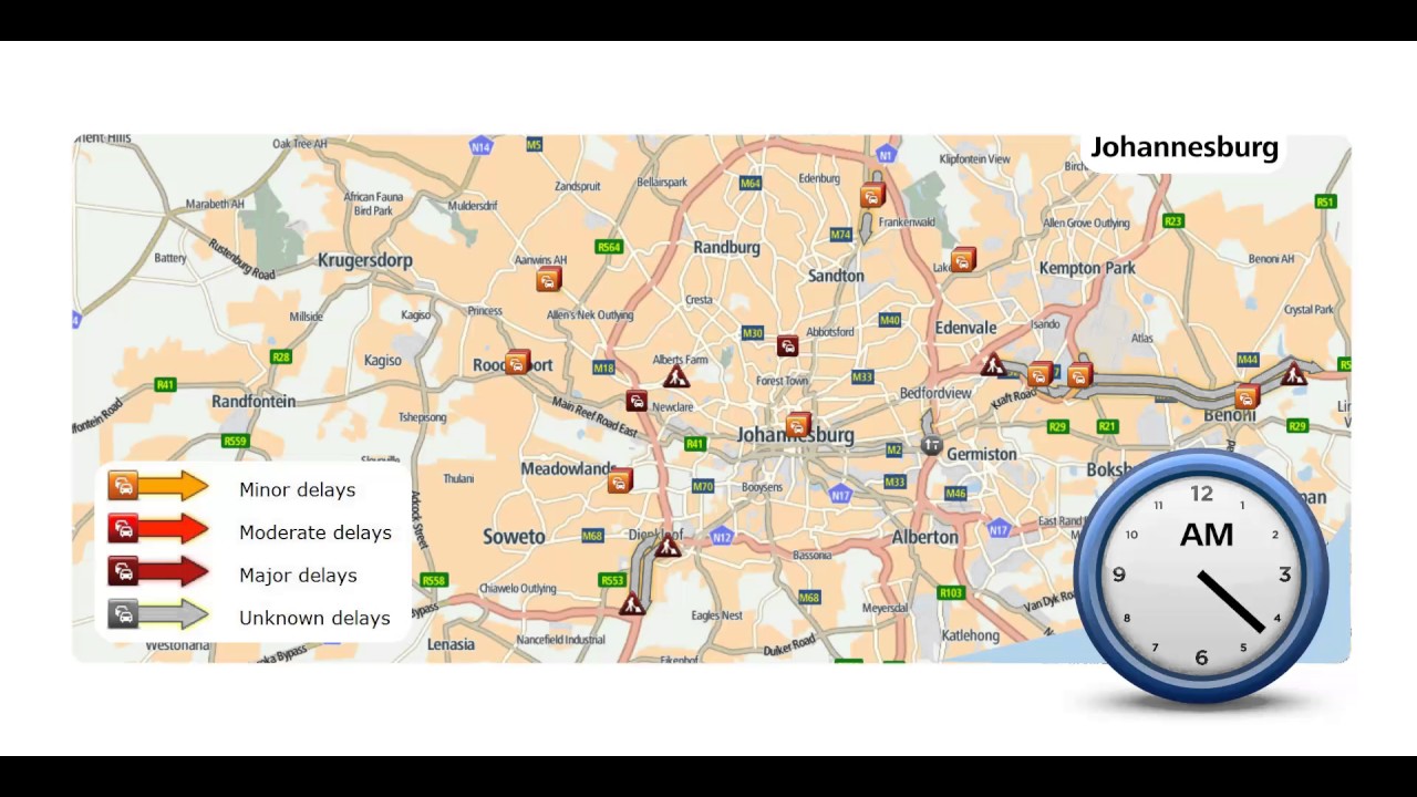 South Africa Johannesburg Traffic - YouTube