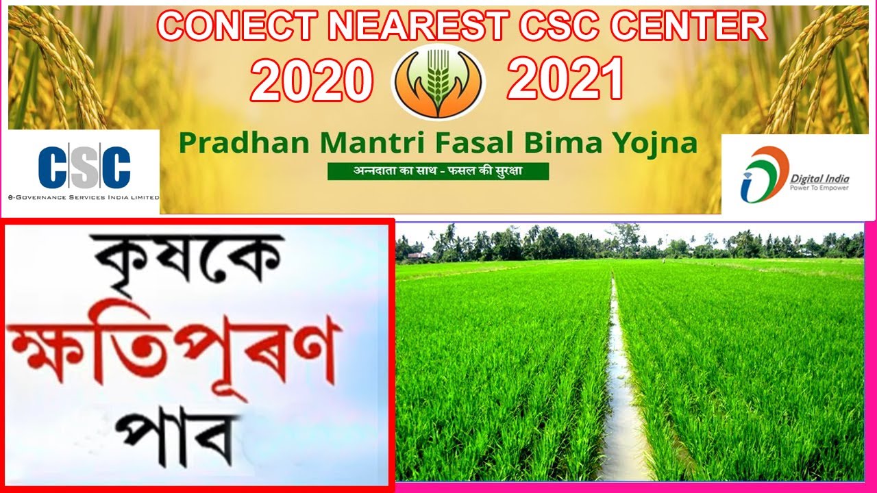 How To Registration PMFBY In CSC ASSAM (2020) - YouTube