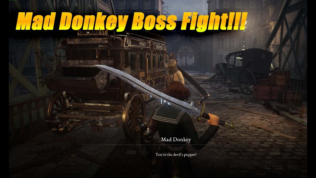 Lies of P Demo- Mad Donkey Boss Fight (Blocking is The Way) - YouTube