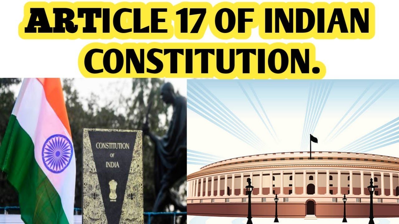 Article 17 of Indian Constitution-Polity(Fundamental Rights) - YouTube