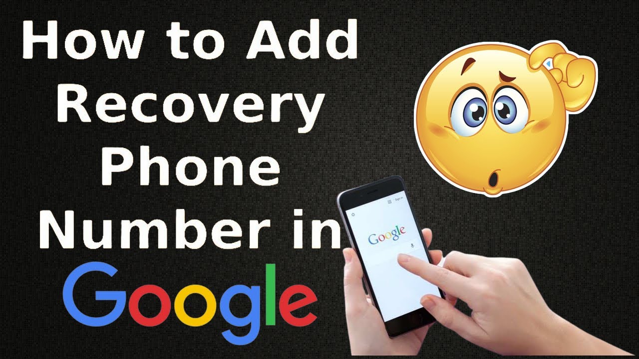 How To Add Recovery Phone Number On Your Google Account 2022 - YouTube