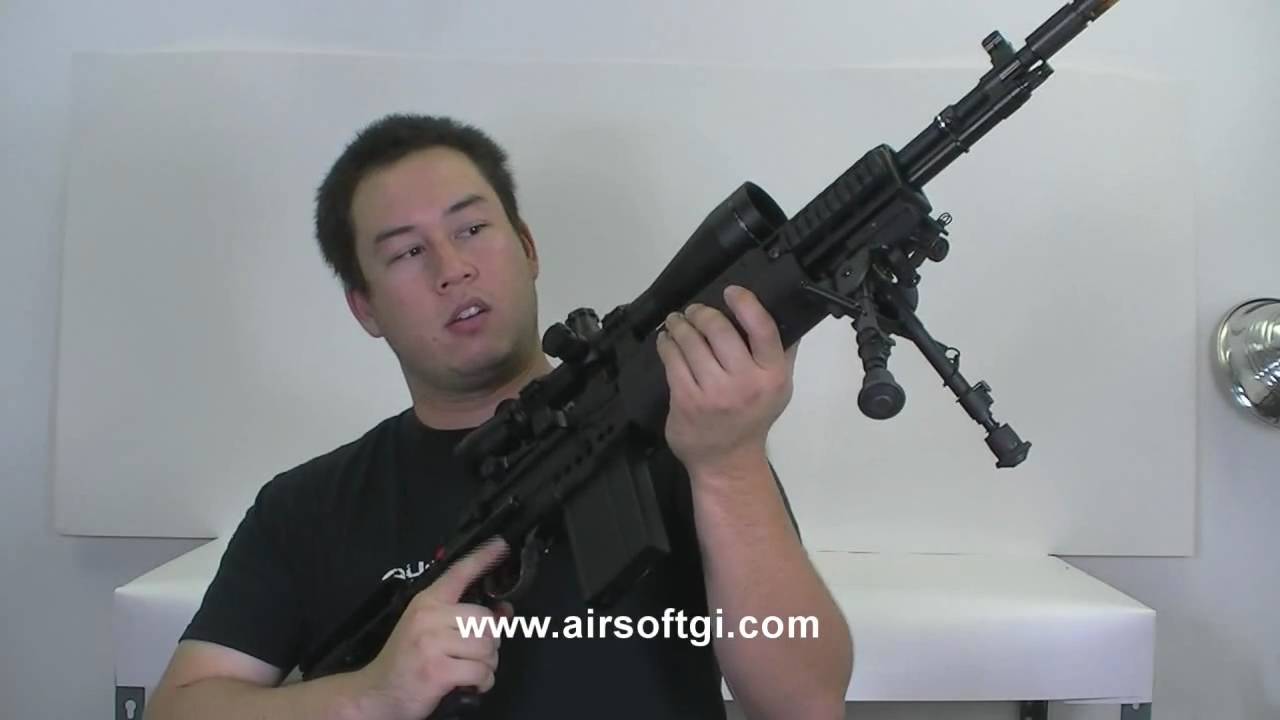 Airsoft GI - Classic Army M14 EBR Full Metal AEG - YouTube