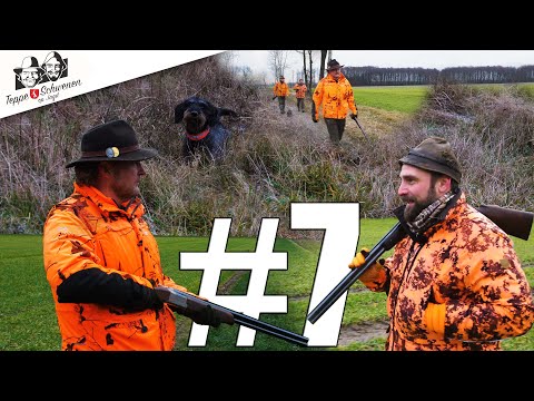Baujagd | Zwei Jäger im Revier | Niedersächsischer Jäger–mit Teppe und Schwenen op Jagd