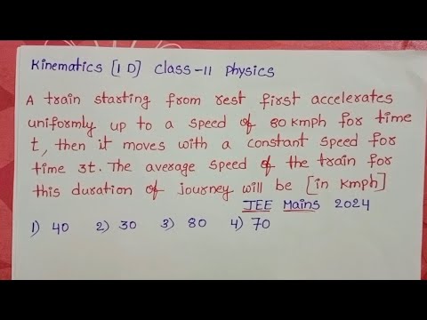 A train starting from rest first accelerates uniformly up to a speed of ...