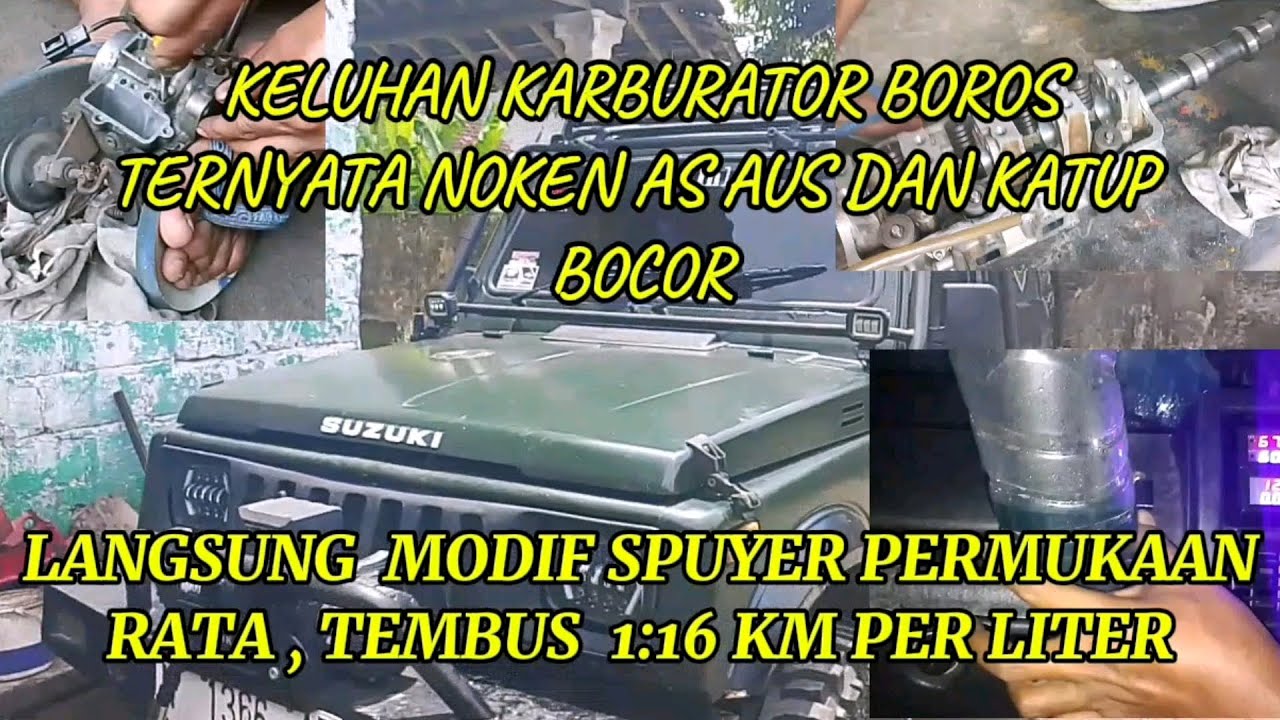 FULL SETING KARBURATOR KATANA+ GANTI NOKN AS+ KLEP DAN TEST EFISIENSI ...