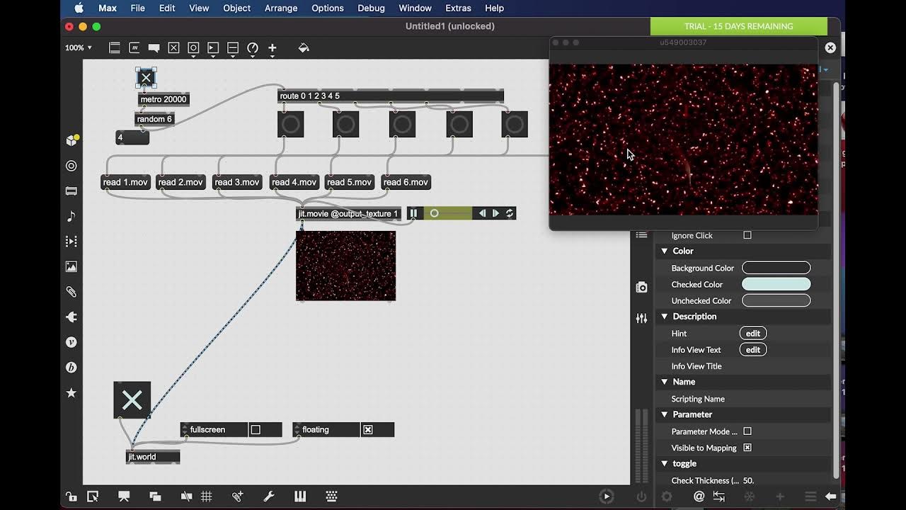 Jitter & Vizzie in class tutorial - YouTube