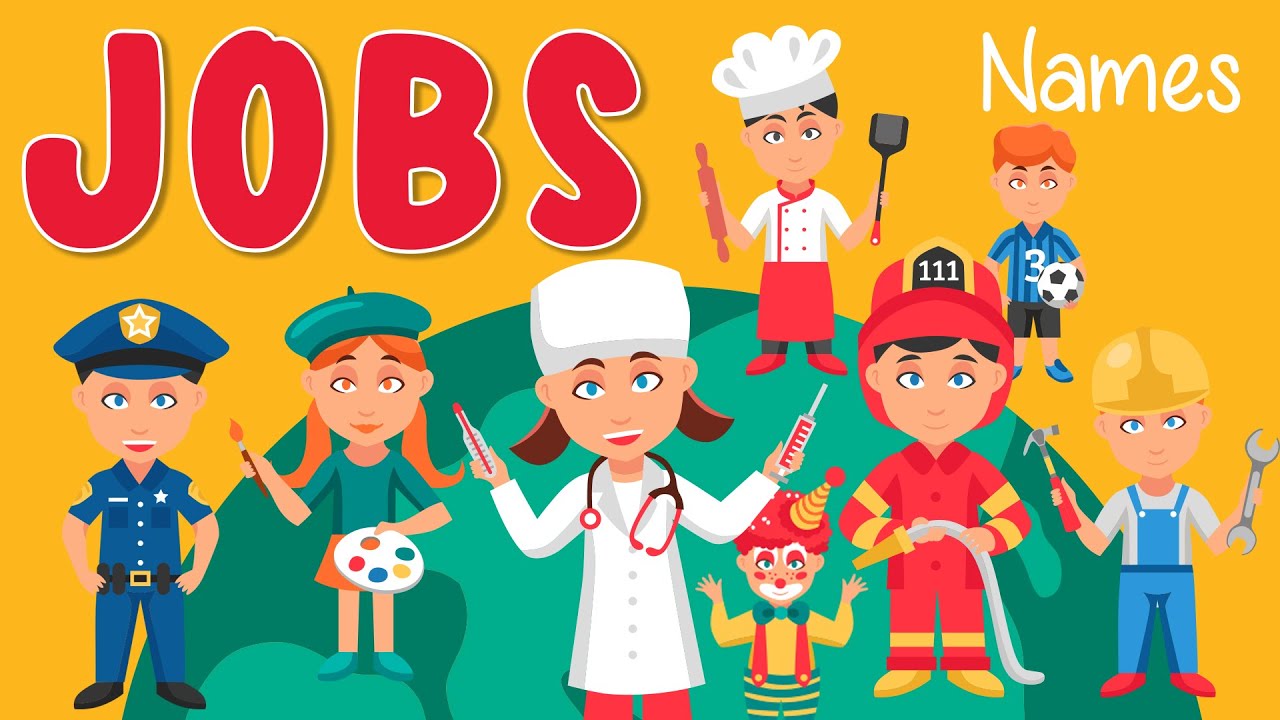 Learn Jobs and Occupations for kids - Vocabulary for Kids - education ...