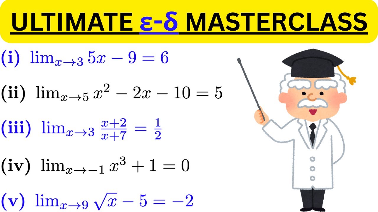 5 Epsilon-Delta Limit Proofs you NEED! | The ULTIMATE Calculus ...