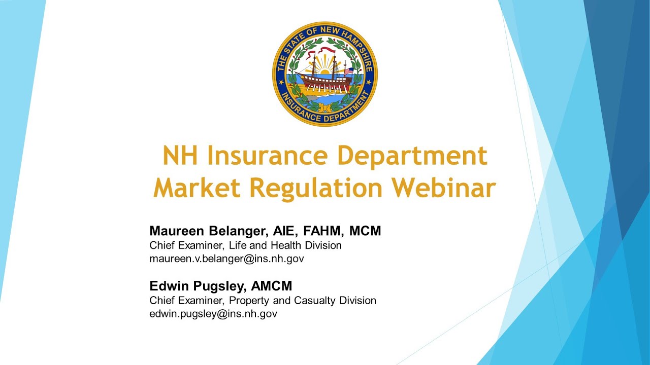 New Hampshire Insurance Department - Market Analysis and Regulation ...