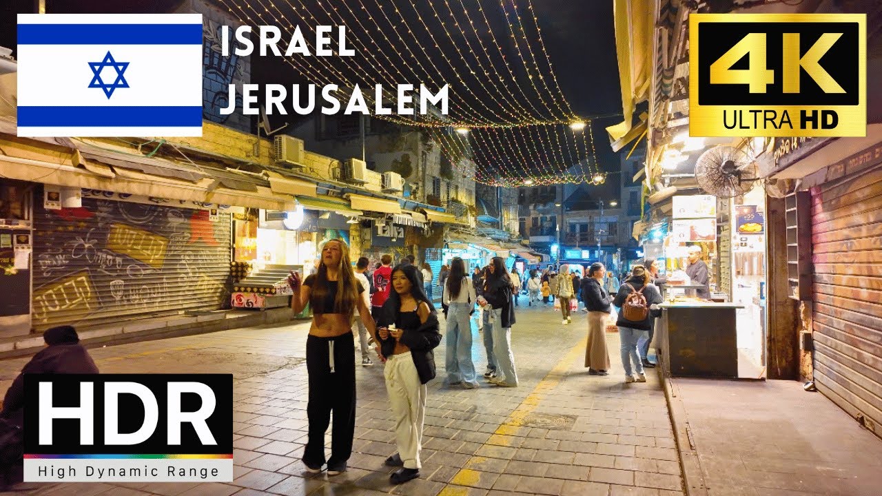 🇮🇱Israel 4k walk - Jerusalem 4K Night Walking Tour｜4K 60fps - YouTube