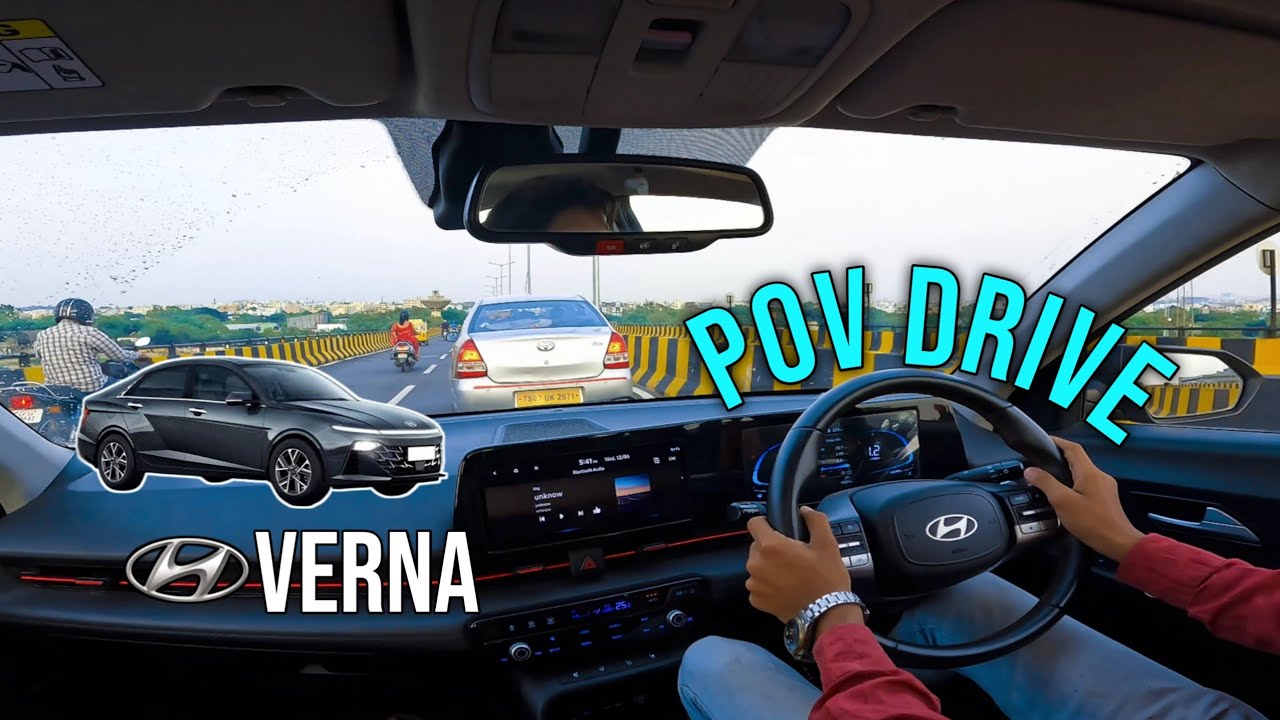 New Verna POV Drive 2024 | Hyundai Verna 1.5 Turbo POV | Verna ...