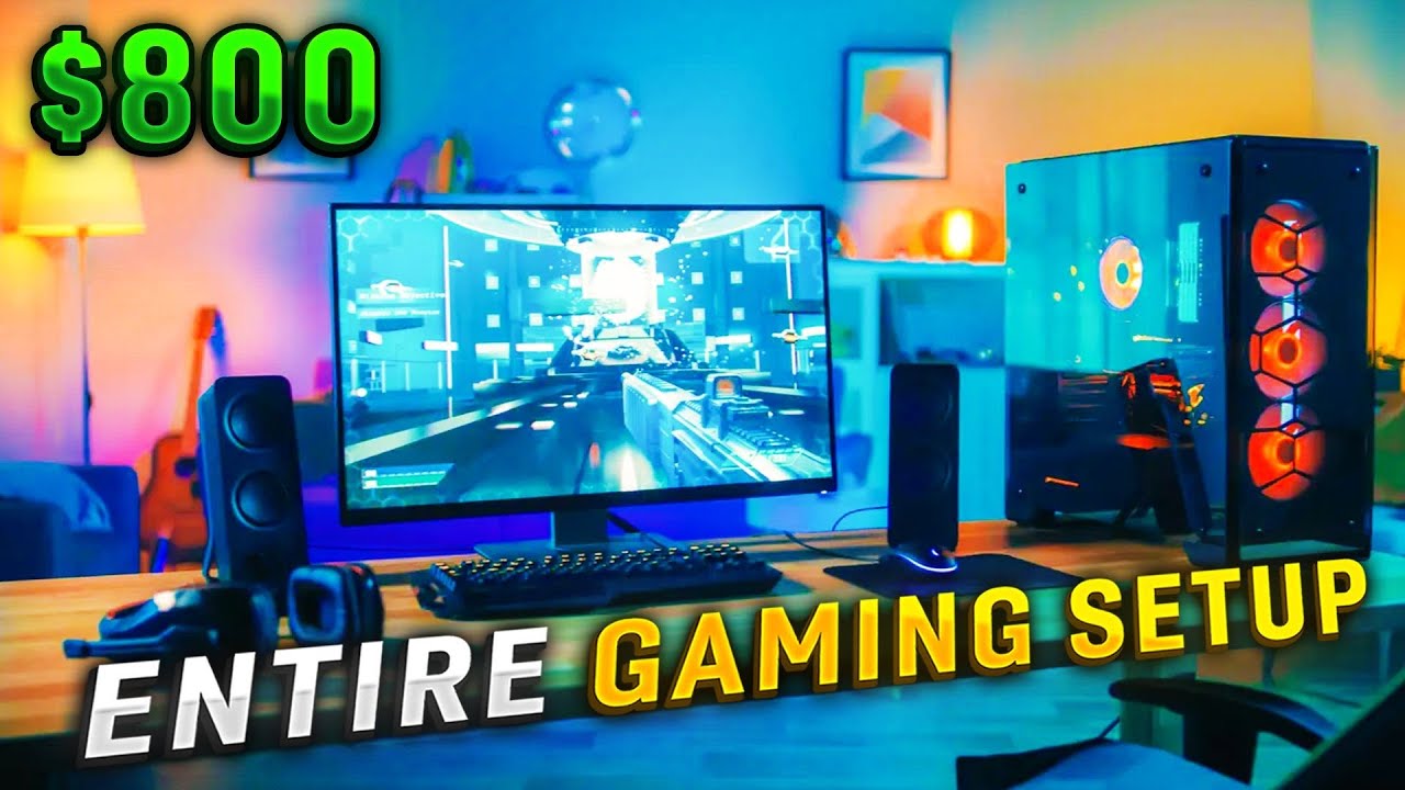 How To Build An Entire Gaming Setup On a Budget ($800 BUDGET) - YouTube