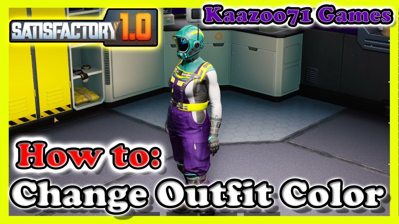 How to Change Outfit Colors in Satisfactory 💥 - YouTube