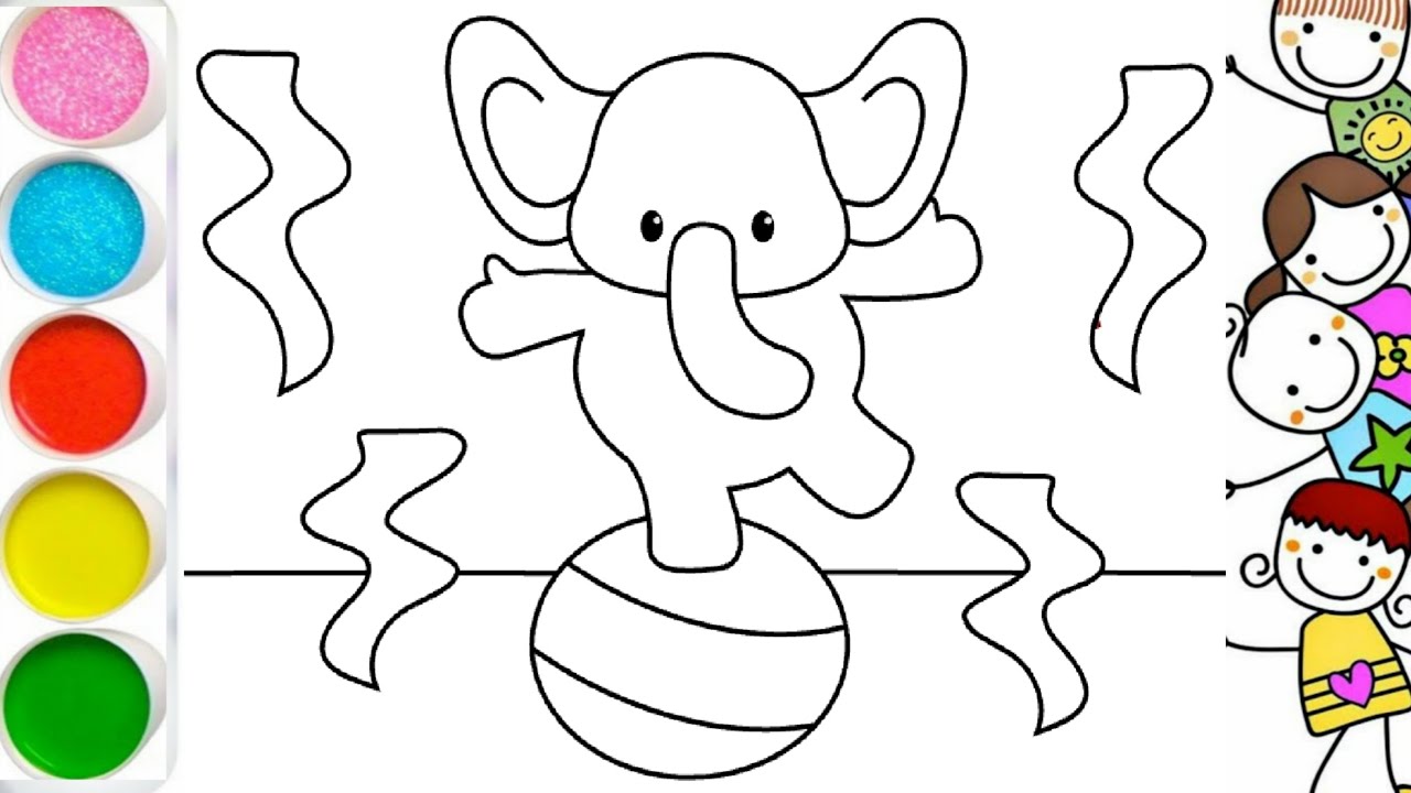 Cute Toy Drawing, Colouring and Painting for Kids & Toddlers | Easy ...