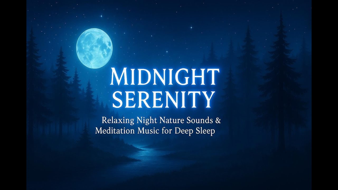 Midnight Serenity Relaxing Night Nature Sounds & Meditation Music for ...