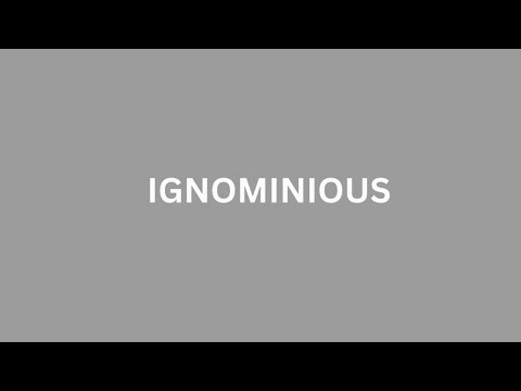 How to Pronounce IGNOMINIOUS || Pronunciation Academy - YouTube