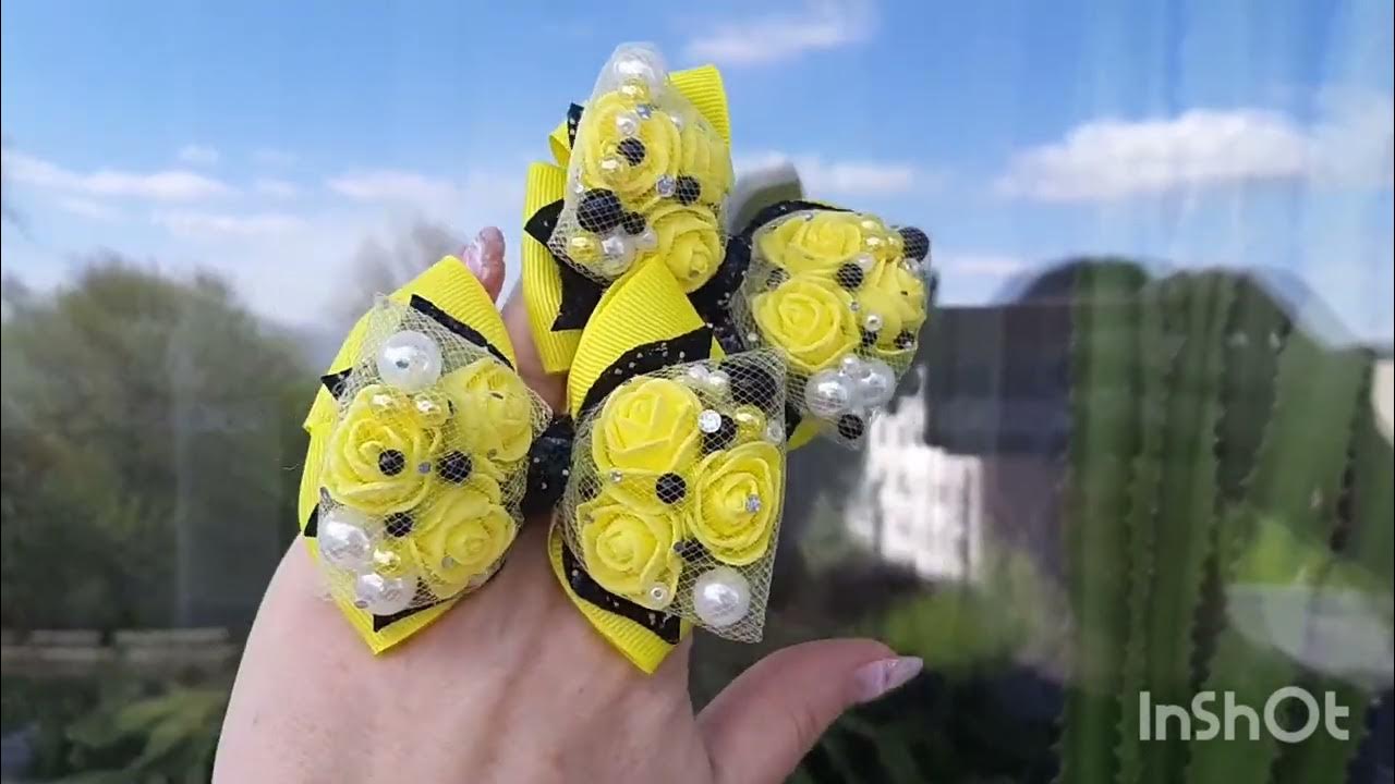 банты ручной работы - YouTube