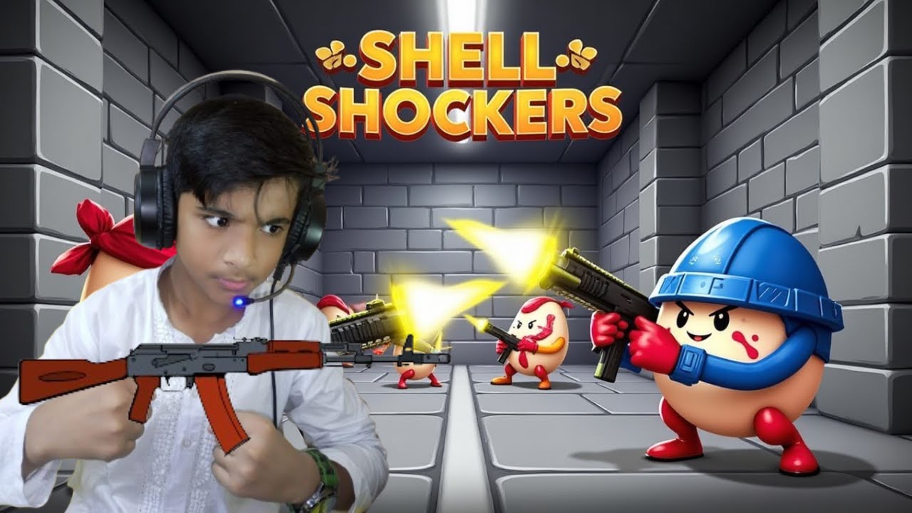 Playing Shell Shockers | Uzair Gaming | Shell Shockers - YouTube