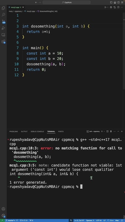 Const Variable Passed As Non Const Reference In C Cppprogramming Interview Computerscience