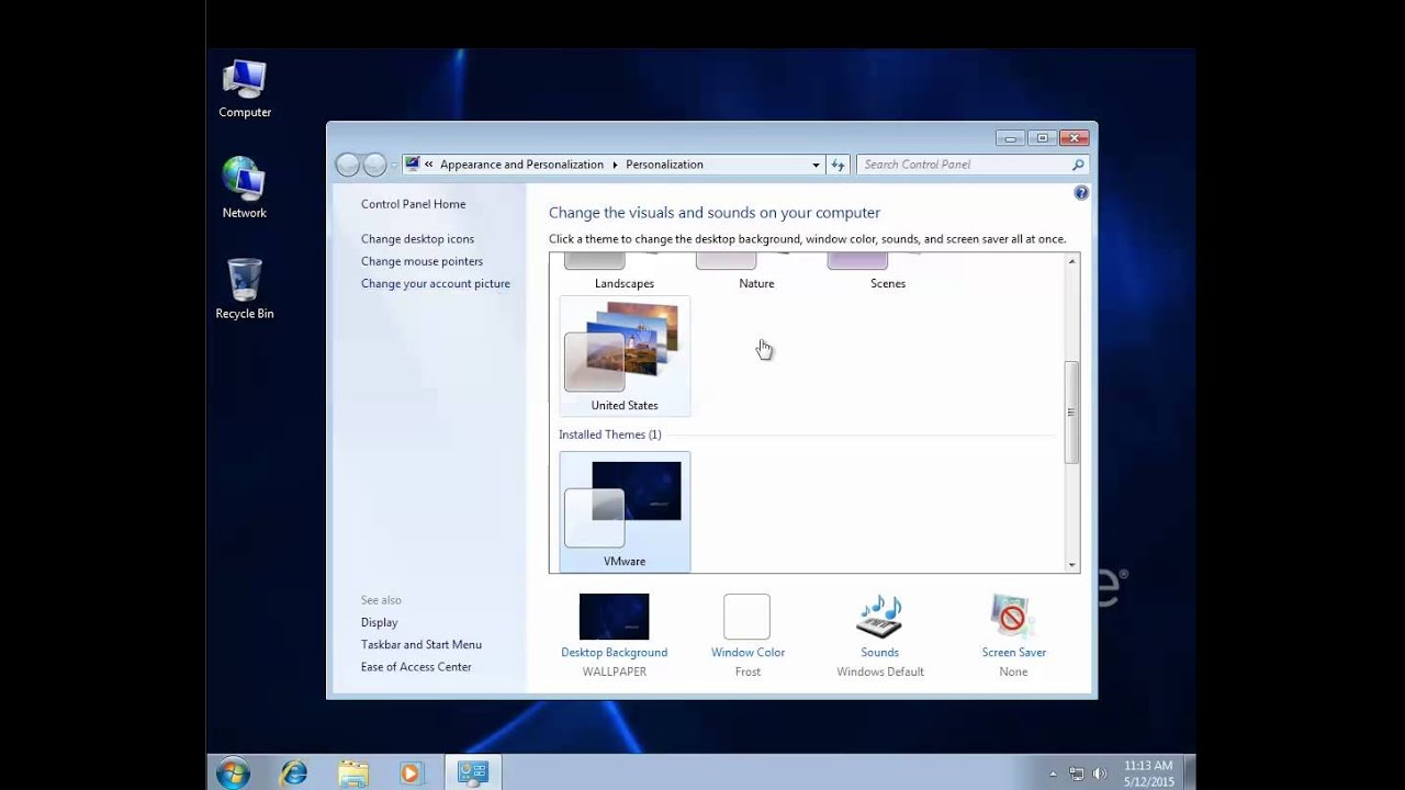 Show or hide Icons on Desktop on Windows 7 - YouTube