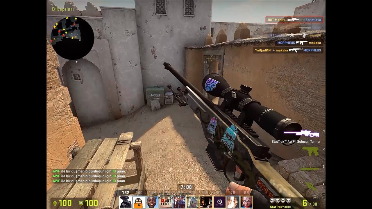 CS:GO | StatTrak AWP | Worm God and Tec-9 | Isaac Death Match & Sticker ...