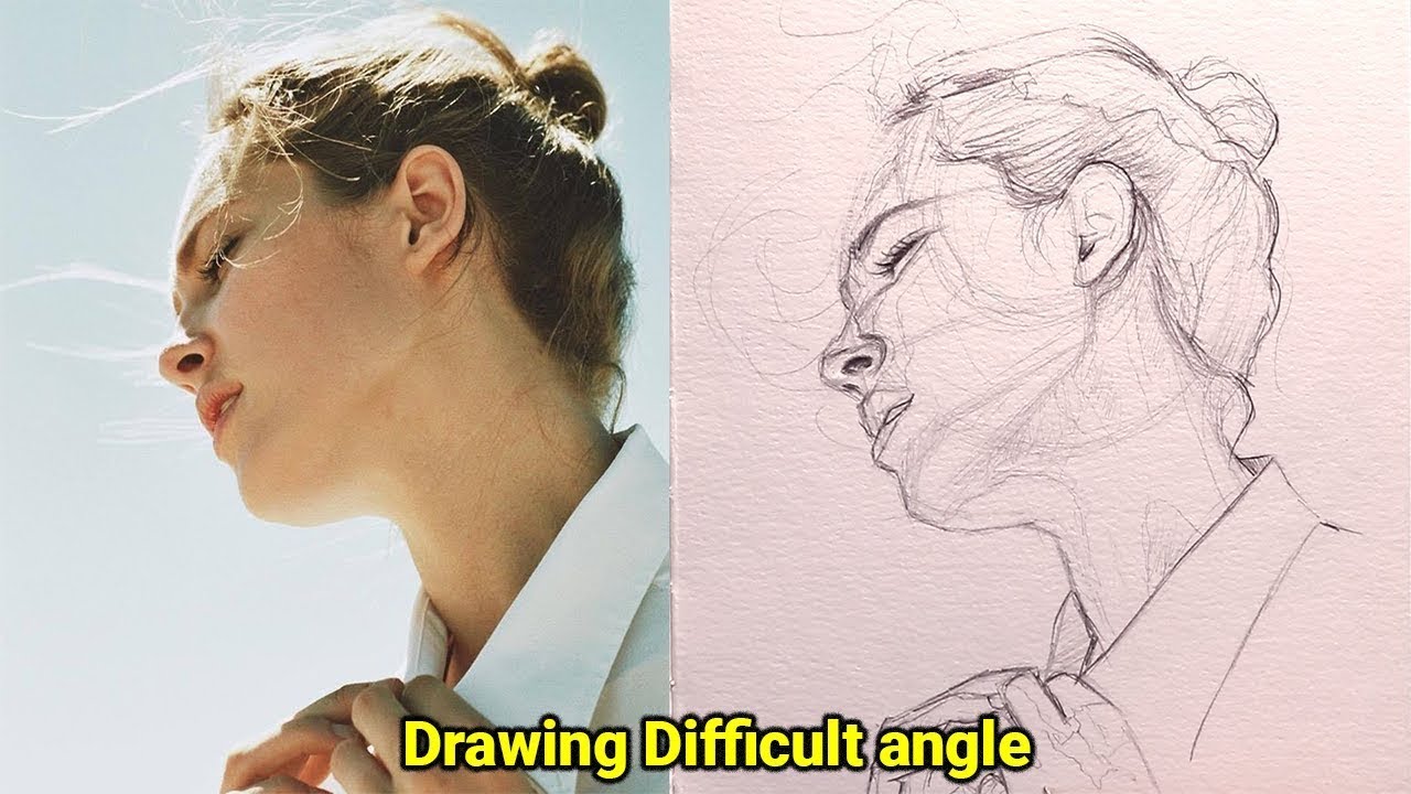 Mastering the Loomis Method to Draw a Striking Portrait of a Girl from ...