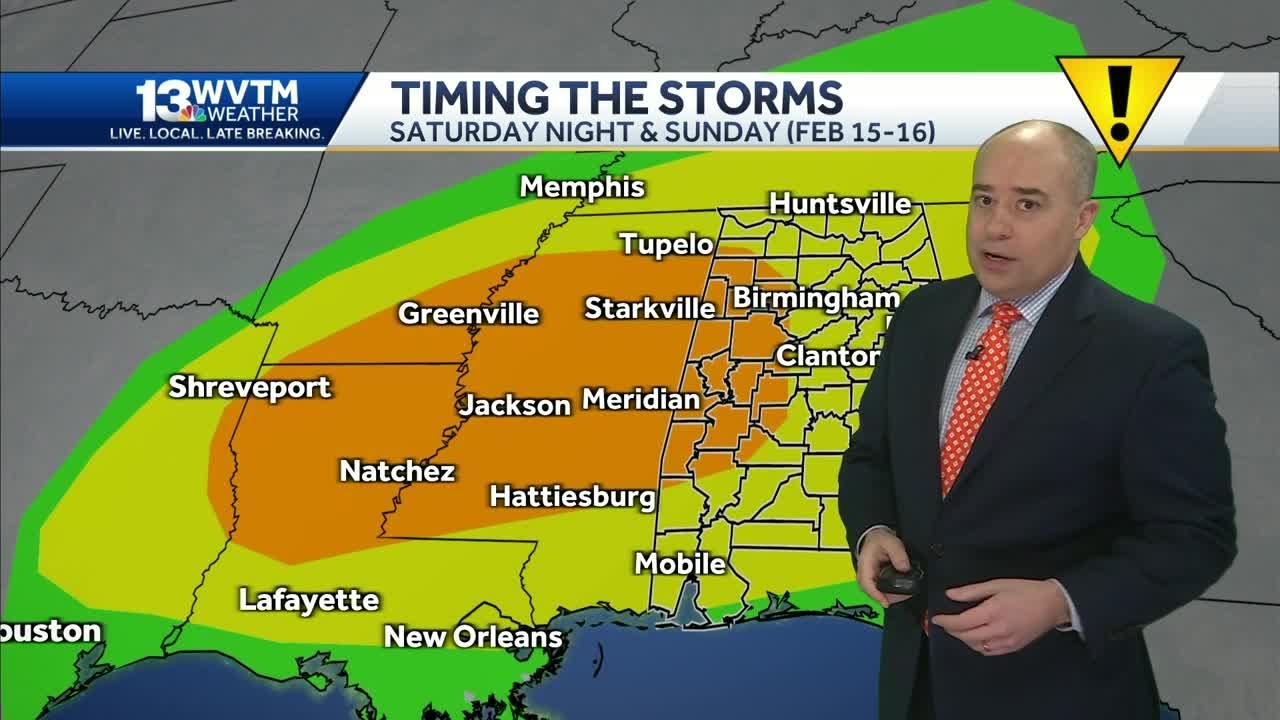 Impact Weather: Tracking a high wind threat and tornadoes in Alabama's ...